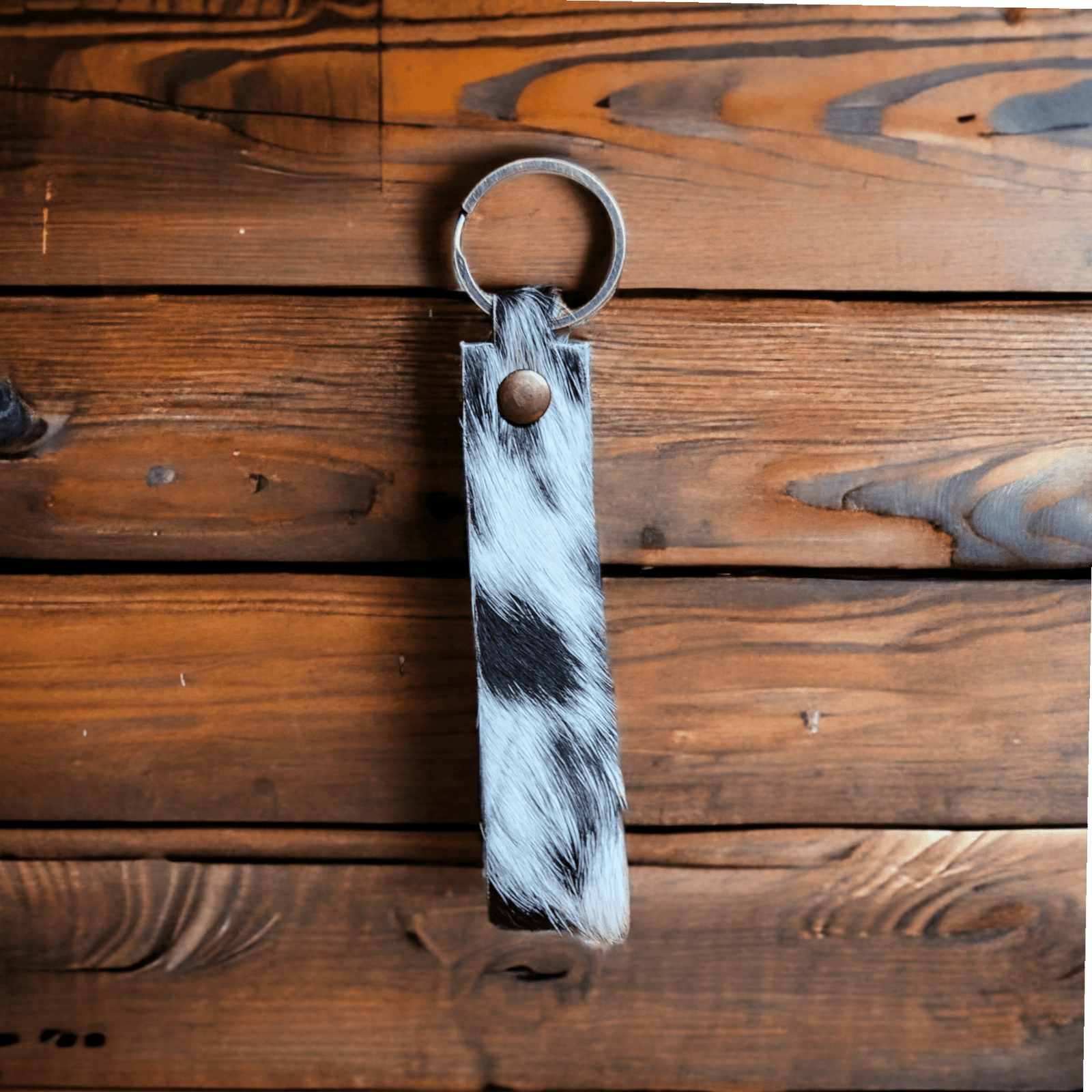 Cowhide Leather Key Chain · Ranch Junkie LLC