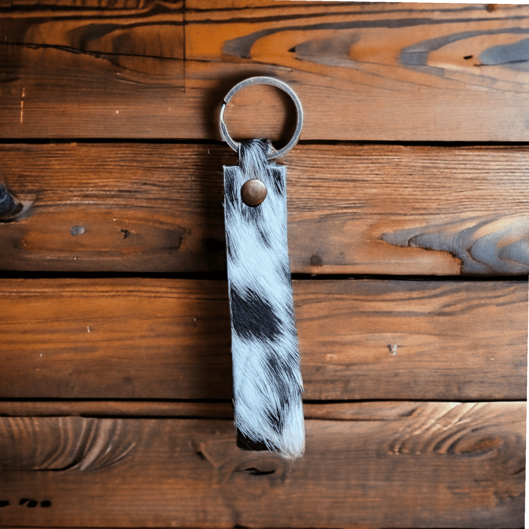 Cowhide Leather Key Chain · Ranch Junkie LLC
