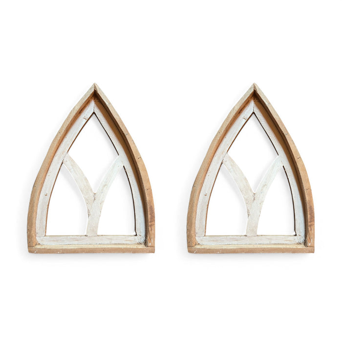 Mini Cathedral Wood Window Set - Modern Farmhouse Décor