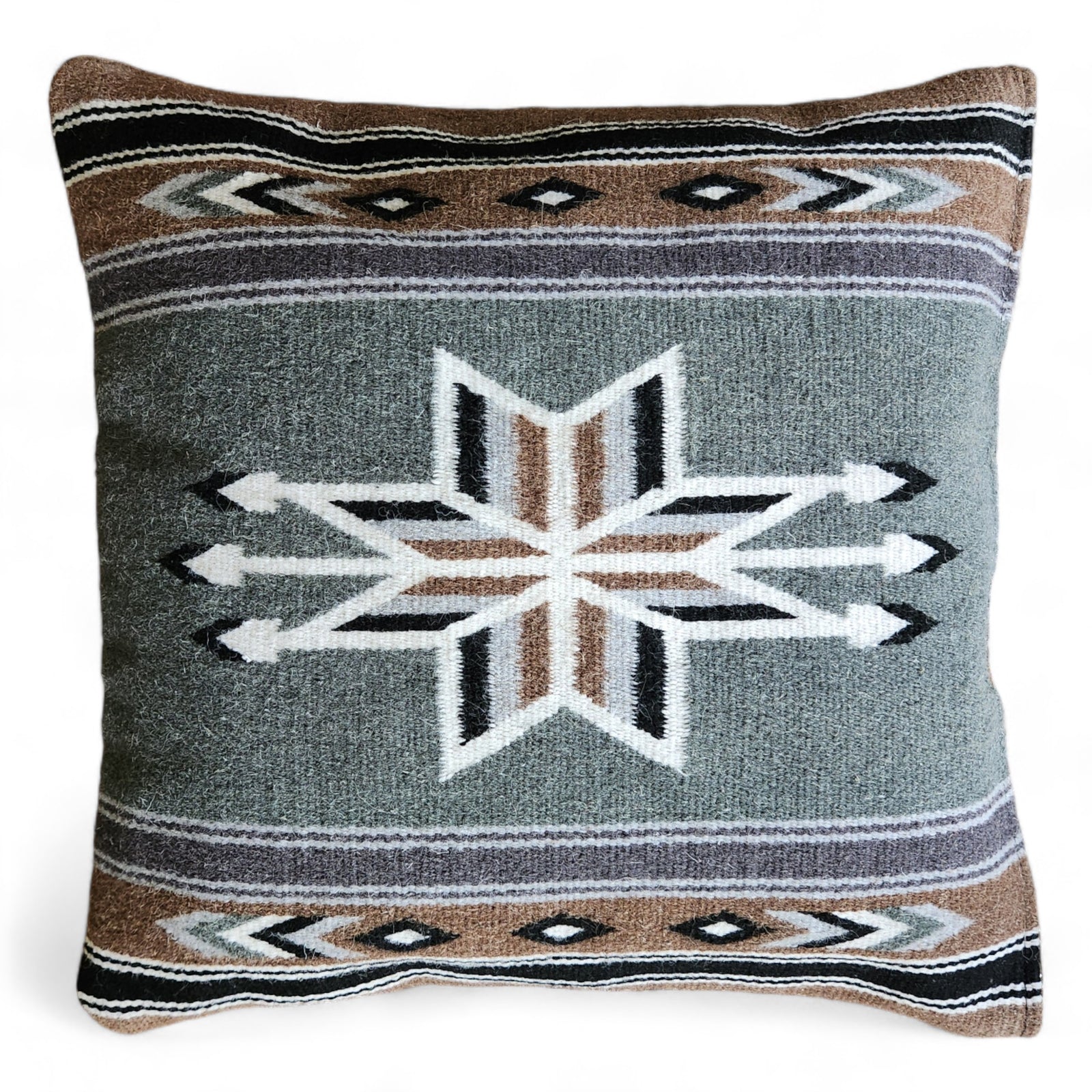 20 X 20 Handwoven Wool Southwestern Pillows - Western Pillow Covers ...